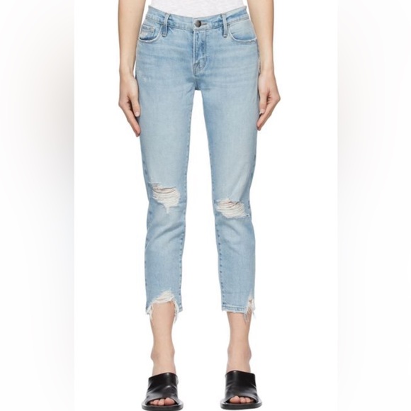 Frame Denim | Jeans | Nwt Frame Le Garcon Crop Bathe Sz 28 | Poshmark